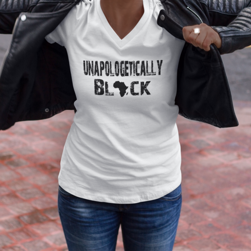 Unapologetically Black Women’s Tee – Vivian and Ellis – Shop Now
